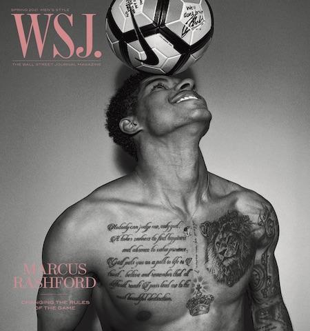 Marcus Rashford | WSJ. Magazine, March 2021 – The Wall Street Journal Shop